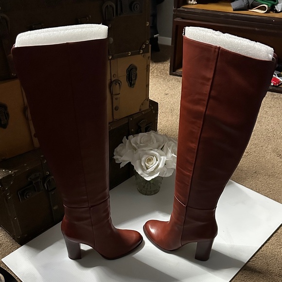 Sam Edelman | Shoes | Sam Edelman Rich Orangebrown Over The Knee ...